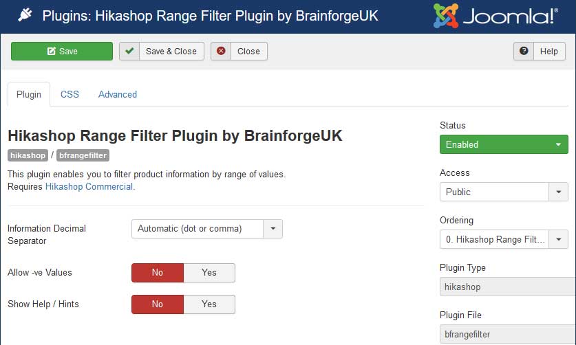 Brainforge.UK - Range Filter